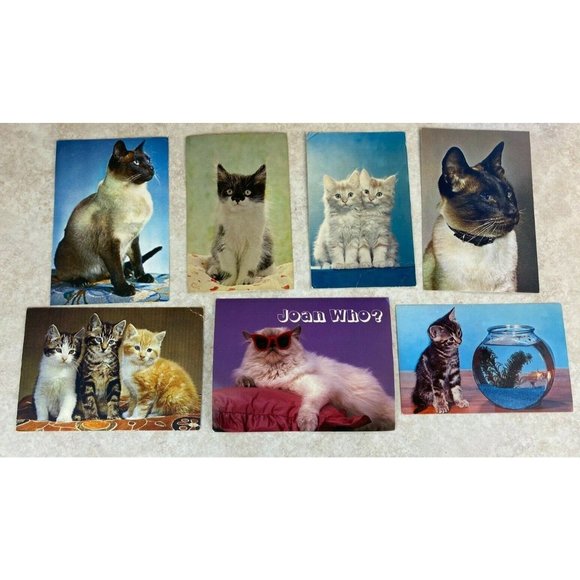 cats | Art | Feline Friends Vintage 96s England Cat Postcards With Some ...